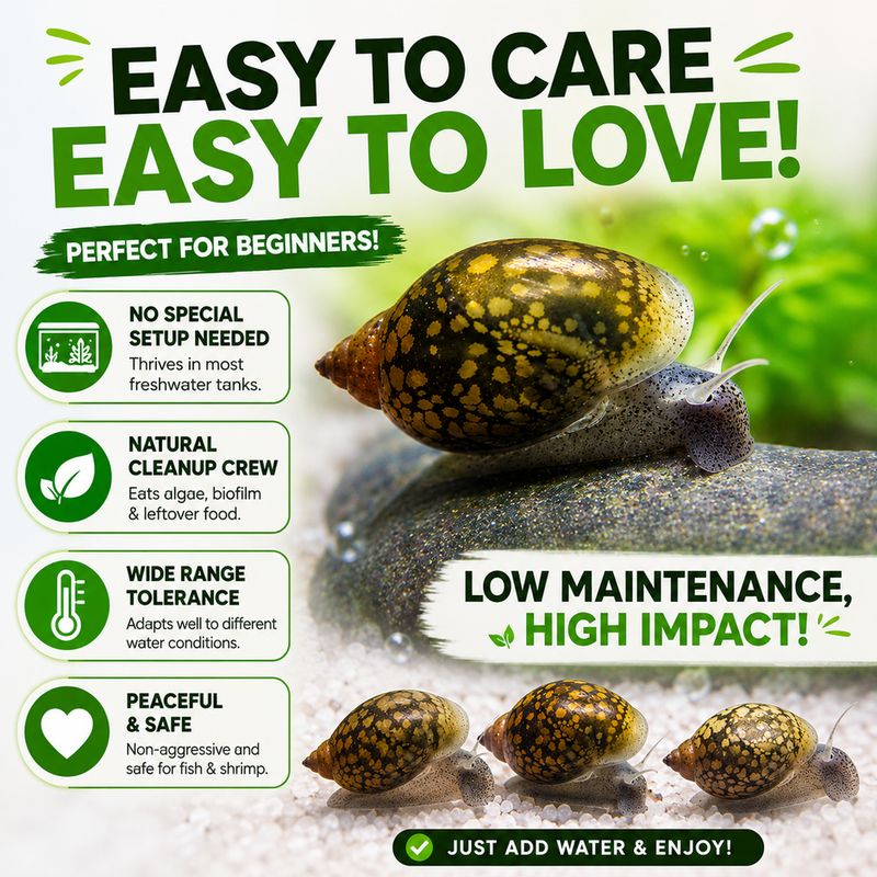 Buy Bladder Snail — Natural Tank Cleaner | Galaxtic Pets from Largest ...