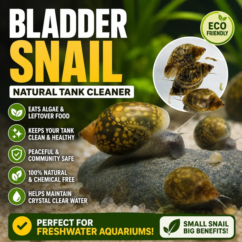 Buy Bladder Snail — Natural Tank Cleaner | Galaxtic Pets from Largest ...